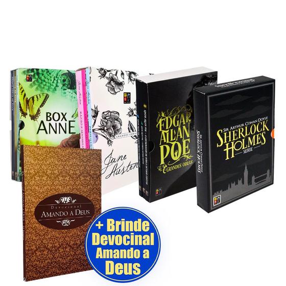 Box Jane Austen + Box Anne + Box Sherlock Holmes + Box Edgar (Pé da ...