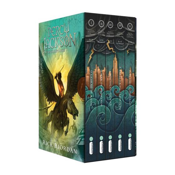 Box Percy Jackson e os Olimpianos, O ladrão de Raios, O Mar de Monstros ...