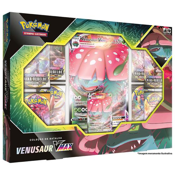 Box Pokémon - Box VMax Venusaur - Copag - Deck de Cartas - Magazine Luiza