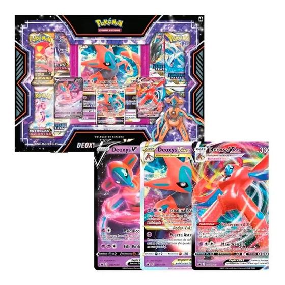 Box Pokemon Deoxys Vmax V-astro - Copag - Deck de Cartas - Magazine Luiza