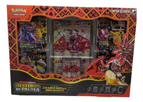 Box Pokémon Destinos De Paldea Charizard Ex Cards Cartas - COPAG - Deck ...