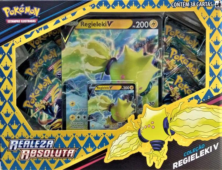 Box Pokémon Regieleki V Realeza Absoluta Original Copag - Deck de ...