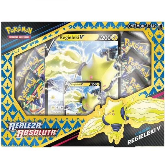 Box Realeza Absoluta Regieleki Pokemon - Copag 32191 - Deck de Cartas ...
