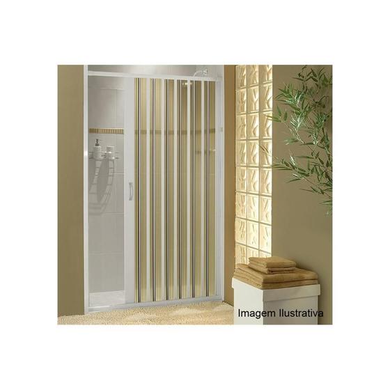 Box Sanfonado para Chuveiro em Pvc 1.30x1.85m Branco - BCF - Box para ...