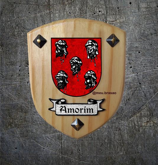 Brasão da família Amorim ( feito na madeira ) - @meu.brasao - Quadro ...