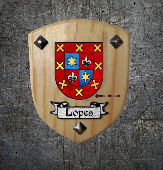 Brasão da família Lopes - @meu.brasao - Bandeiras - Magazine Luiza