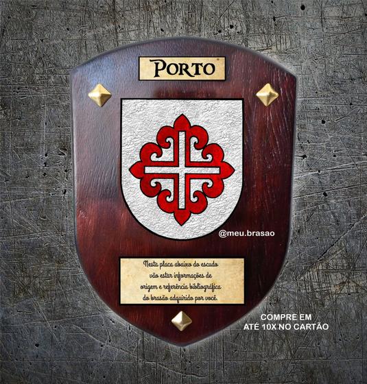 Brasão da família PORTO na madeira - @meu.brasao - Decoração de Natal ...