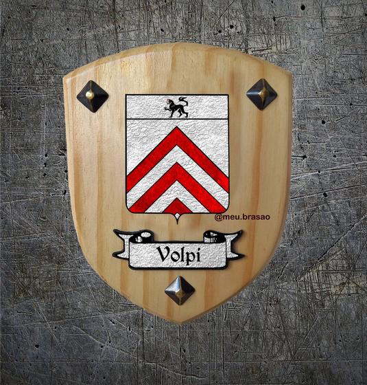 Brasão da família Volpi ( feiro na madeira ) - @meu.brasao - Quadro ...