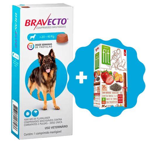 BRAVECTO 20 A 40 KG MASTIGÁVEL Bifinho Stick Fit - MSD - Antipulga e Carrapaticida - Magazine Luiza