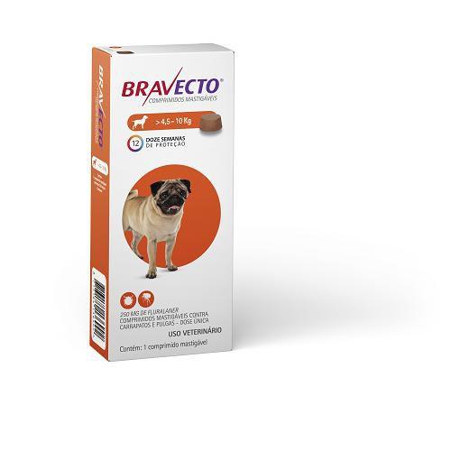 Bravecto 4,5-10 Kg Antipulgas E Carrapatos - MSD - Antipulga e Carrapaticida - Magazine Luiza