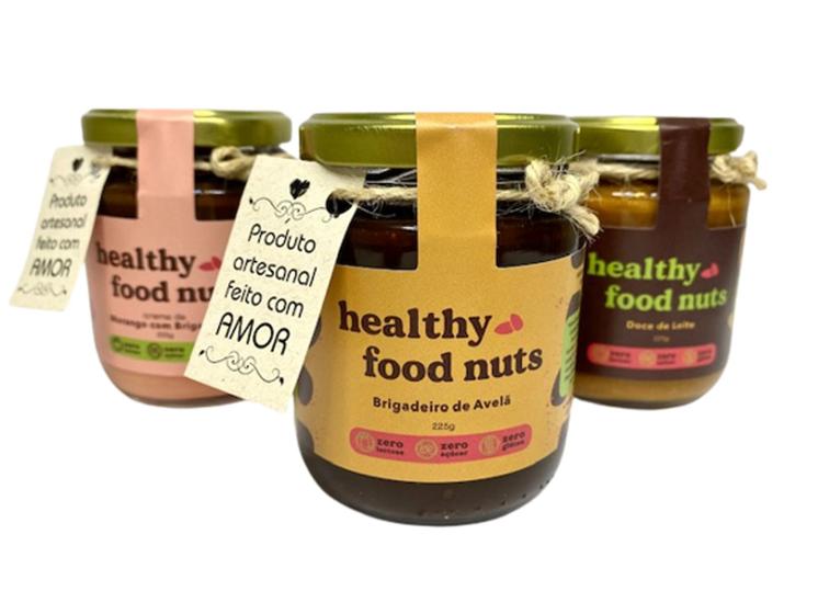 Brigadeiro de Avelã + Creme de Morango com Brigadeiro + Doce de Leite ...