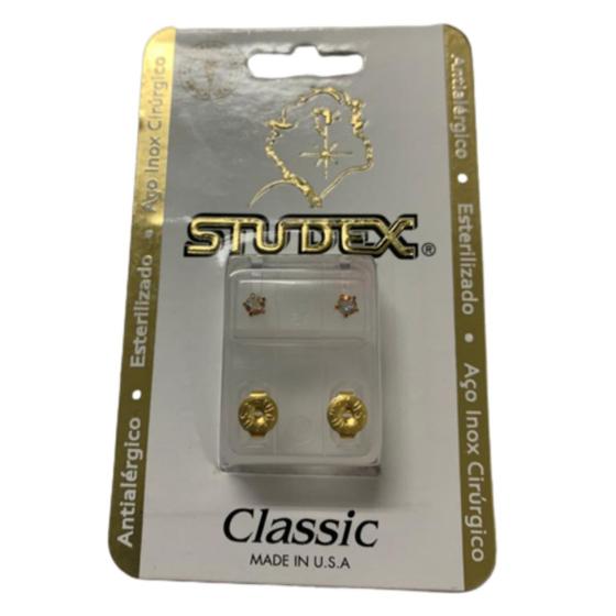 Brinco Antialérgico Studex Classic Safira - Furta Cor Pedrinha - Brinco - Magazine Luiza