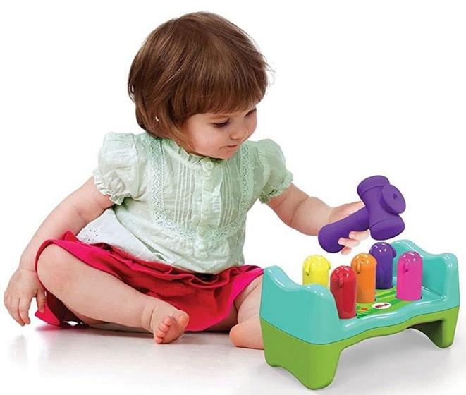 Brinquedo Bate Rebate Martelo Infantil Educativo Minhoquinhas ...