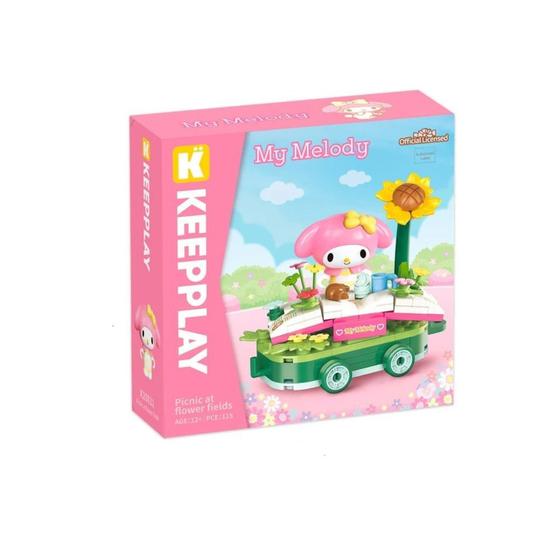 Brinquedo Blocos De Montar Piquenique No Campo Hello Kitty 115 Peças ...