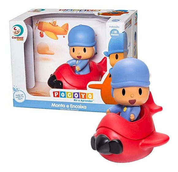 Brinquedo Boneco Pocoyo em Vinil Com Avião Monta e Encaixa - Cardoso ...