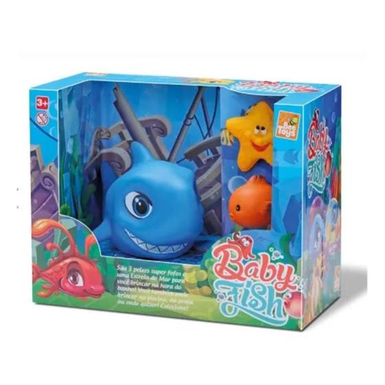 Brinquedo boneco tubarão baby fish várias cores 0591 bee toys - Bonecos ...