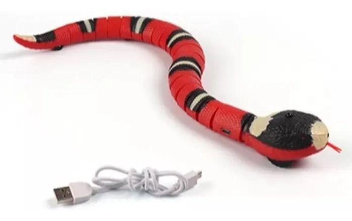 Brinquedo Cobra Usb Móvel Interativo Brincadeira Gato Cão - Pet ...