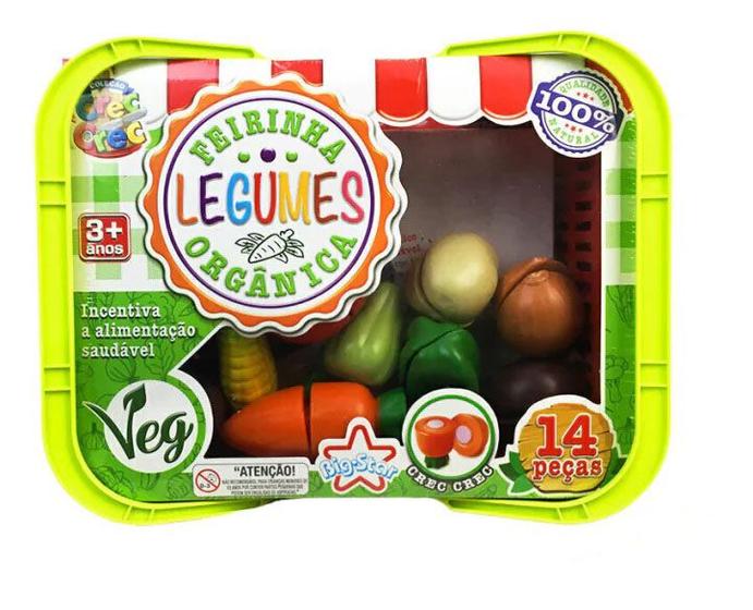 Brinquedo Crec Crec Feirinha Orgânica De Legumes Com Tiras Autocolantes ...
