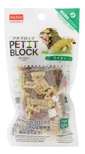 Brinquedo De Montar Mini Peça Petit Block Leão - Daiso - Brinquedos de ...