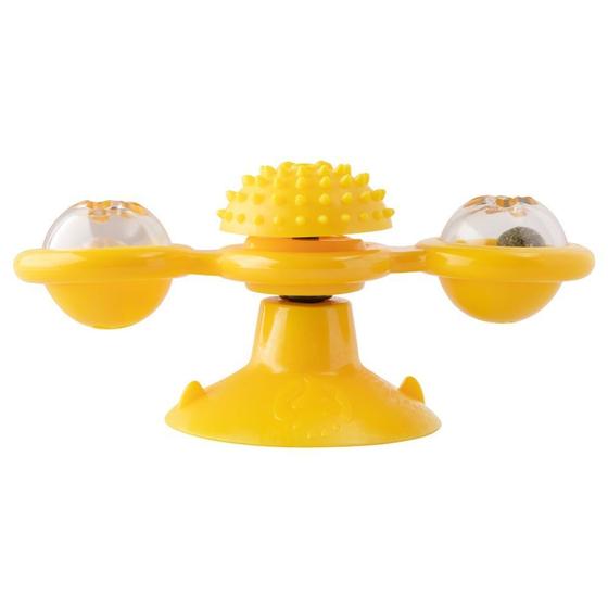 Brinquedo Giratório Interativo P/ Gato Bolinha Pisca Catnip - C3b ...