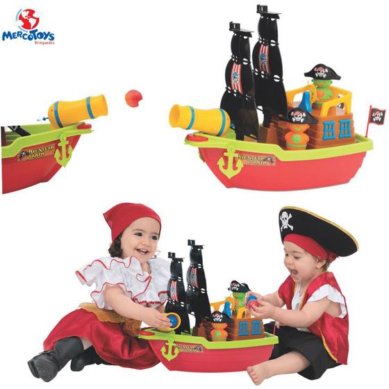 Brinquedo Infantil Barco Aventura Navio Pirata da MercoToys - Barco ...