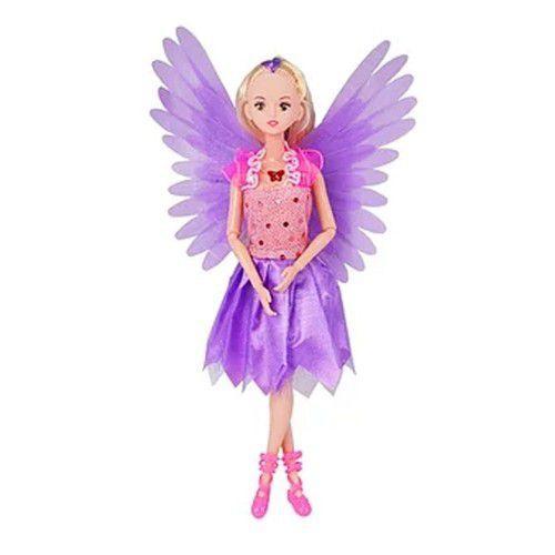 Brinquedo Infantil Boneca Fada Com Asa Roxa Fenix - Bonecas - Magazine ...