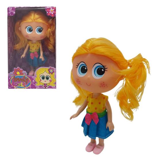 Brinquedo infantil para criança boneca cabelo colorido com 18cm Lovely ...