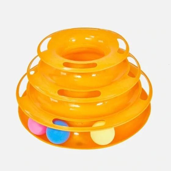 Brinquedo Interativo Gato Torre De Trilhos Três Níveis Pets - Patocas ...