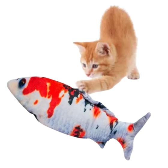 Brinquedo Interativo Para Gatos Peixe Que Mexe Elétrico Recarregável ...