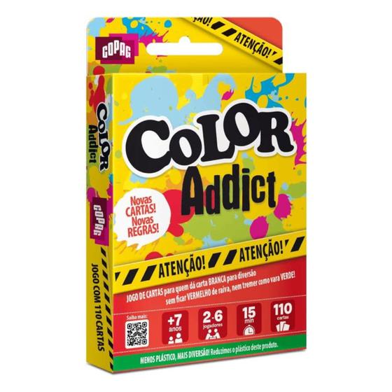 Brinquedo Jogo Color Addict Card Game Cartas Cores Familia - Copag ...