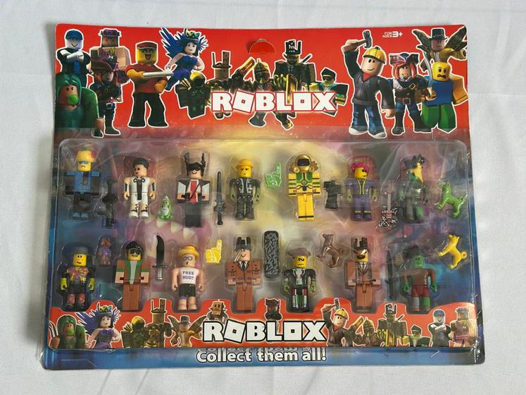 Brinquedo Kit Bonecos Roblox 28 Itens 14 Bonecos Roblox + 14 Acessorios ...