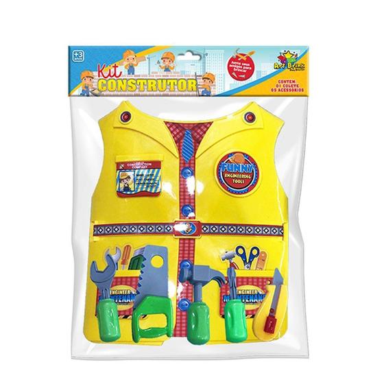 Brinquedo kit construtor infantil colete com 5 acessórios - ART BRINK ...