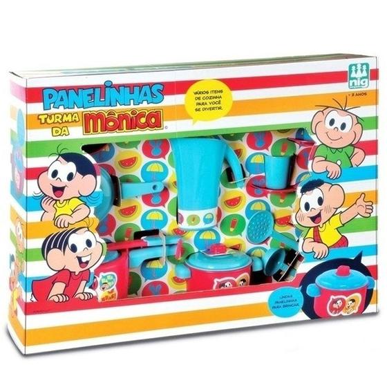 Brinquedo Kit Panelinhas Turma Da Mônica 23 Peças Nig - Nig Brinquedos ...