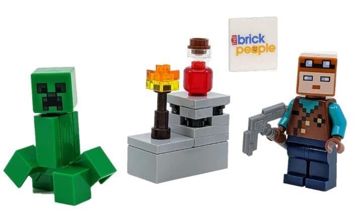 Brinquedo LEGO Minecraft Miner and Creeper com acessórios Mine - Blocos ...