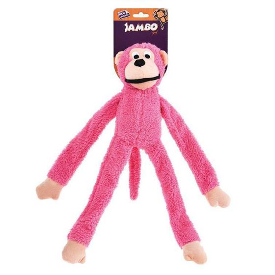 Brinquedo Macaco de Pelúcia Edição Limitada Rosa Claro - Jambo Pet ...