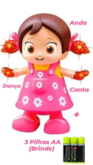 Brinquedo menina boneca fofa dançarina canta anda acende luzes ...