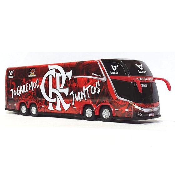 Brinquedo Miniatura Ônibus Time Flamengo Campeão Brasileirão ...