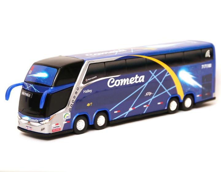 Brinquedo Miniatura Ônibus Viação Cometa Halley DD - Rodoviário G7 DD 2 ...