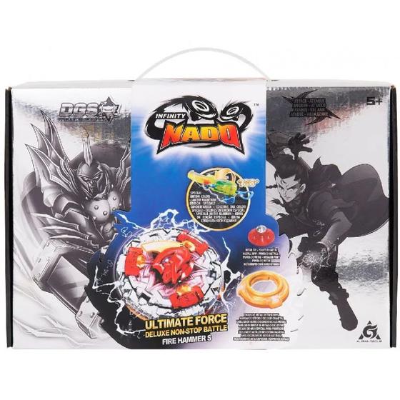 Brinquedo Pião Infinity Nado Ultimate Force Deluxe Non Stop Battle Fire ...