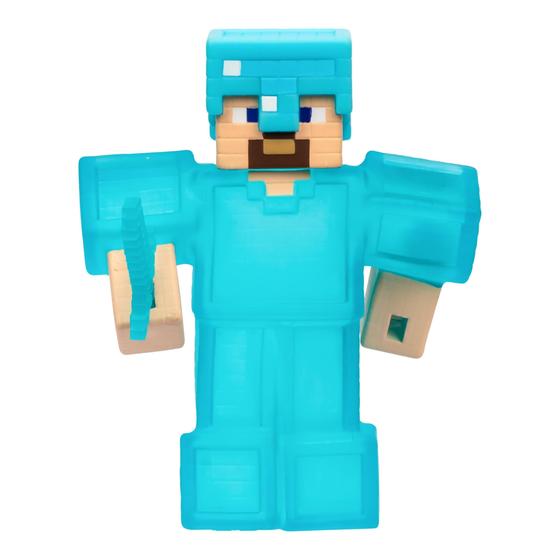 Brinquedo Sensorial Heroes of Goo Jit Zu - Minecraft Steve com Diamante ...