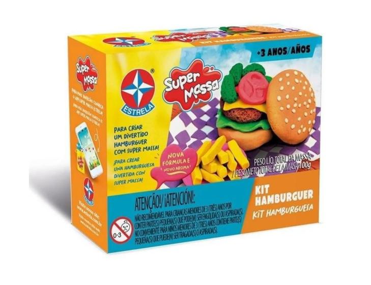 Brinquedo Super Massa Kit Hambúrguer - Estrela - Massinha - Magazine Luiza