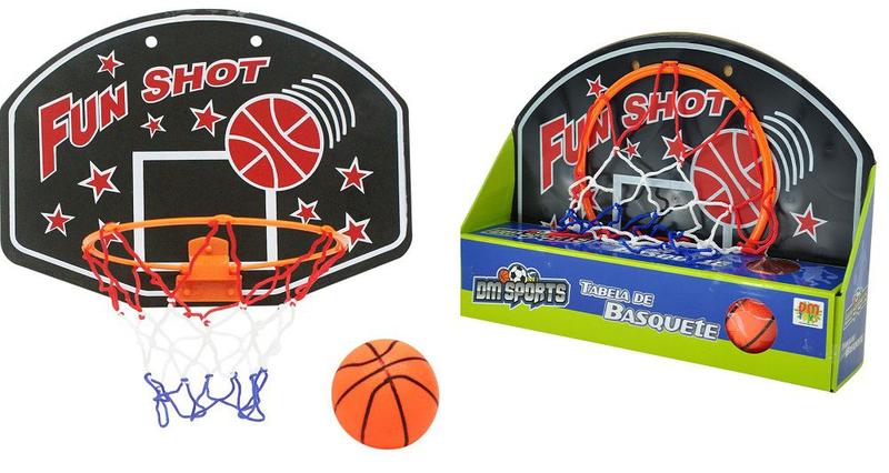 Brinquedo Tabela Cesta de Basquete com Aro + Mini Bola - DM TOYS ...