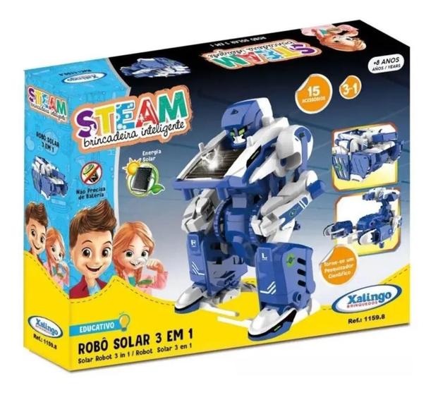 Brinquedo Xalingo Steam Robo Solar - 1159 - Robô - Magazine Luiza