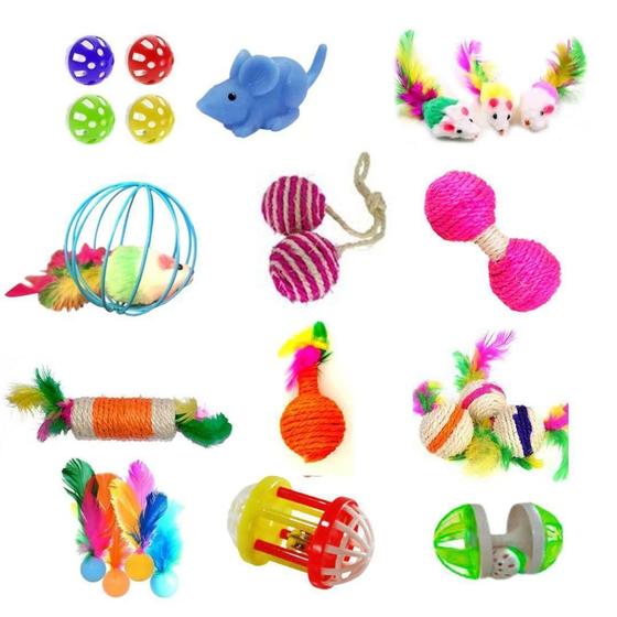 Brinquedos Para Gato - Kit Com 12 Itens. - Nicapet - Gato - Magazine Luiza