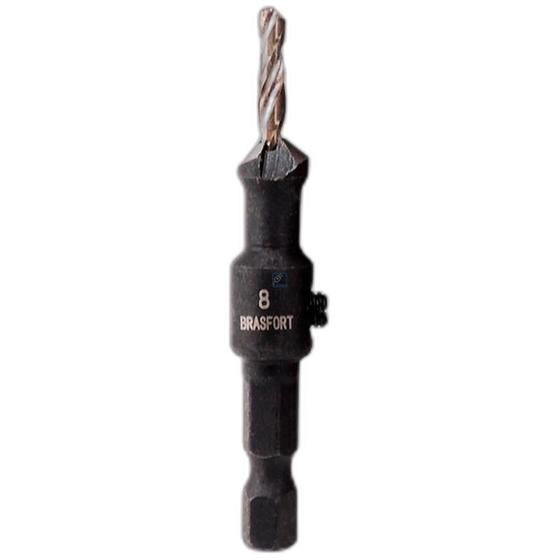 Broca Escariadora Brasfort Para Madeira 8Mm 7967 - Broca - Magazine Luiza