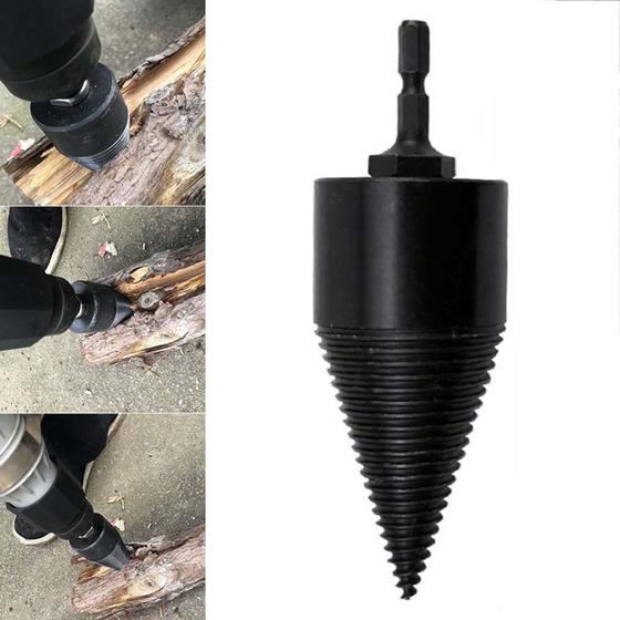 Broca Rachador De Lenha Para Furadeira Maquina Rachar Fácil - Leander ...