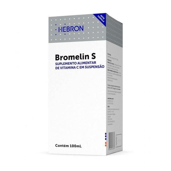 Bromelin S Suspensão Oral 100ml - Complemento Alimentar Adulto ...