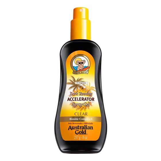 Bronzeador Australian Gold Accelerator Dark Tanning Clear Spray Gel ...