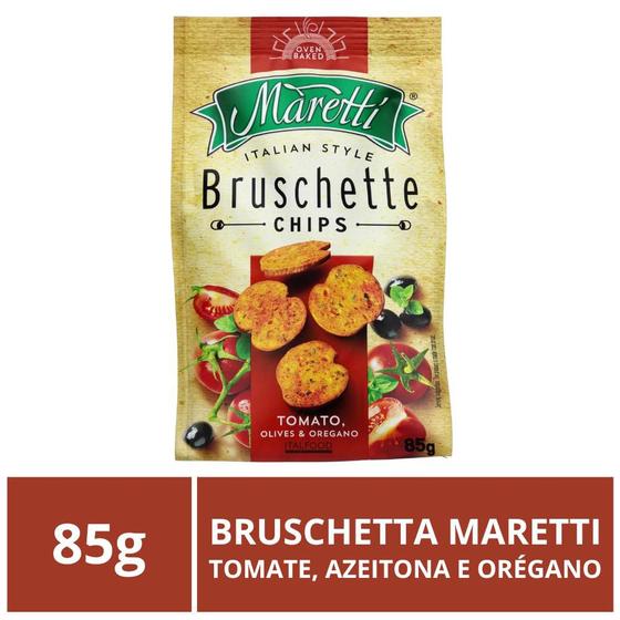 Bruschetta Italiana Maretti, Tomate, Azeitona e Orégano, 85g ...