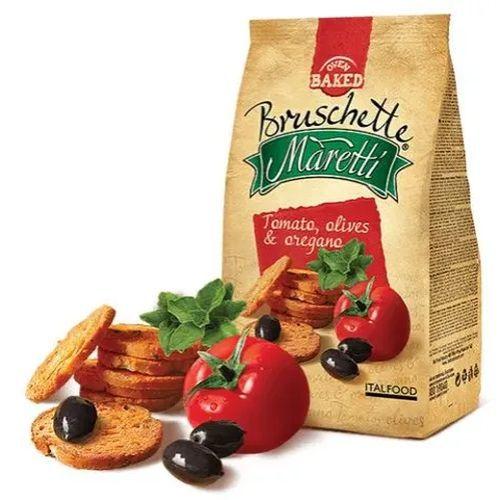 Bruschetta MARETTI Tomato, Olive e Orégano 85g - Antepasto - Magazine Luiza